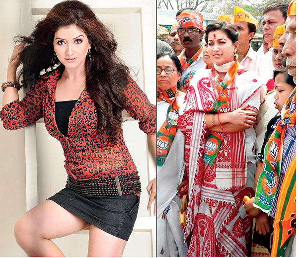 angurlata deka started her election campaign - Anandabazar