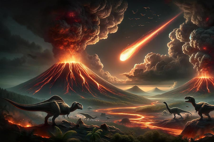 Dinosaur Extinction | New research points to a second asteroid impact possibly cause of ...