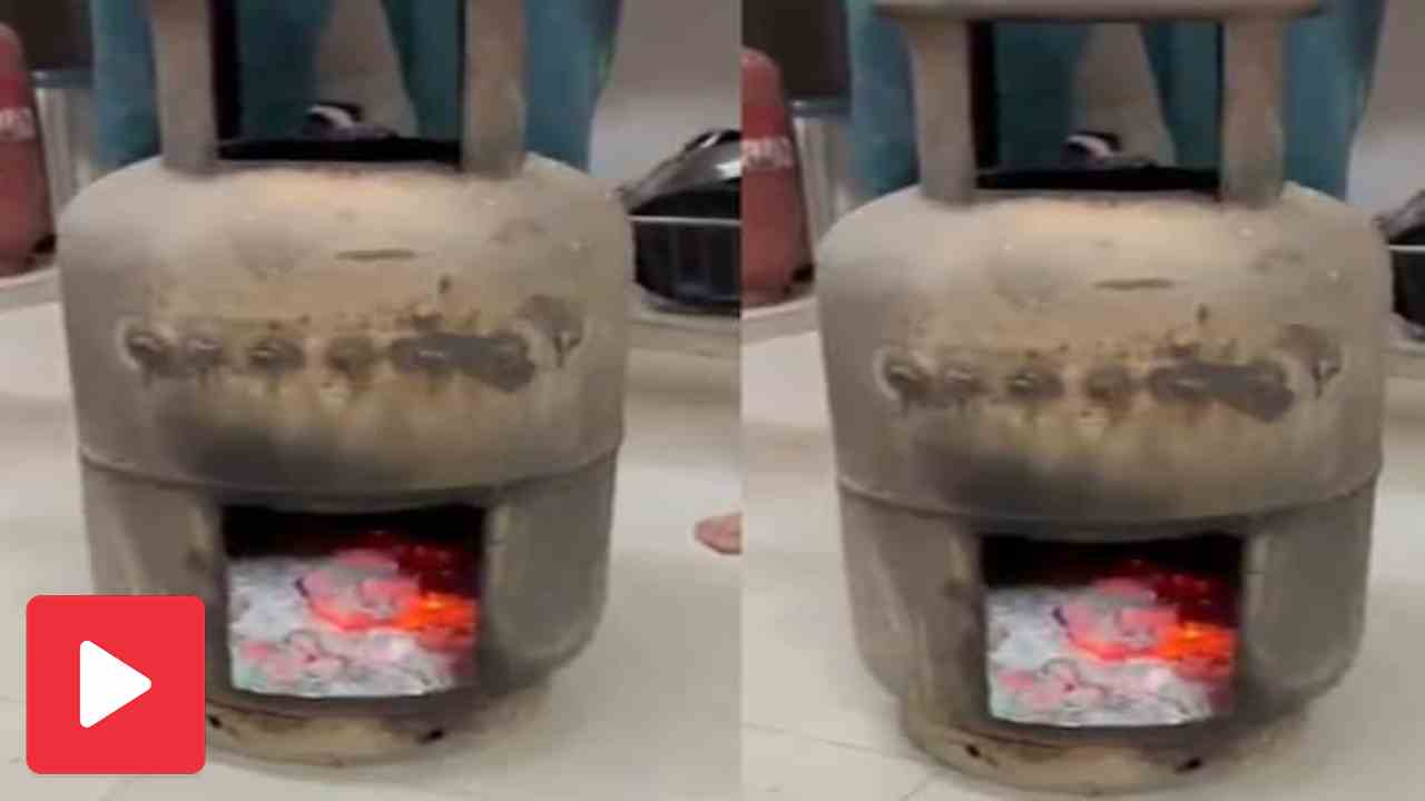 Viral Video | A video shows a family transforms a gas cylinder into an ...