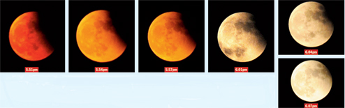 Part of a total eclipse: 'blood moon' in the sky - Telegraph India