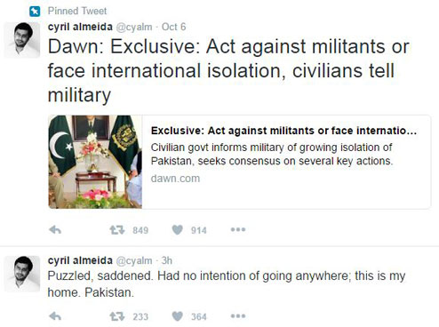 Pakistan puts Dawn journalist on exit control list after report on ...