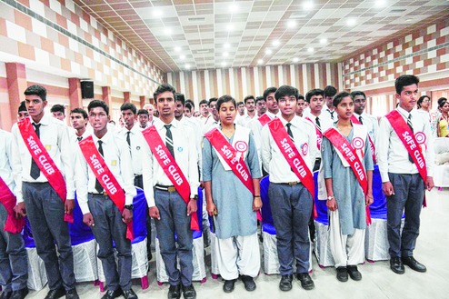 Disaster control panel in school - Telegraph India