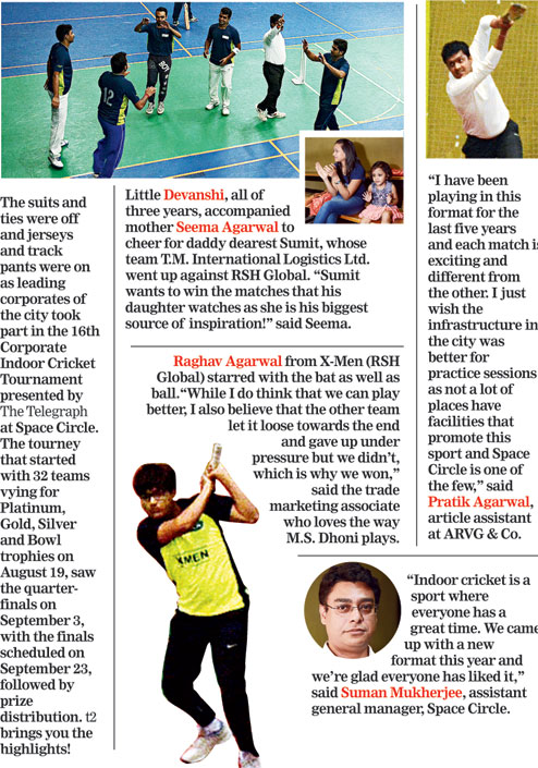 Boardroom to the pitch at the 16th Corporate Indoor Cricket Tournament ...