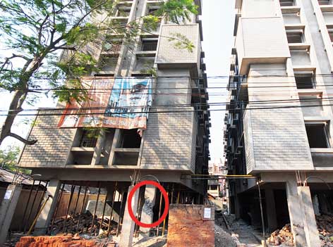 Realtor held for pillar crack - Life's savings wasted on leaning tower ...