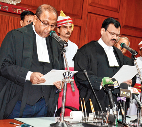 Pujahari sworn-in as HC judge - Telegraph India