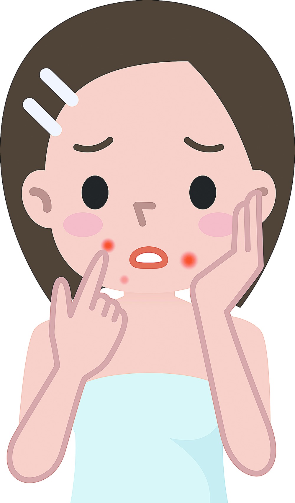 Mole In The Face Clipart