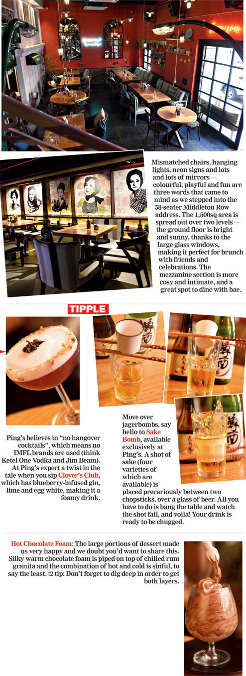 DING! PING'S CAFE ORIENT, WHICH OPENS TODAY, IS READY TO SERVE ...