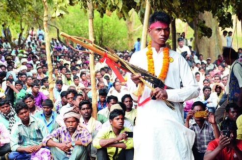 Tribal freedom from state etched in stone - Telegraph India