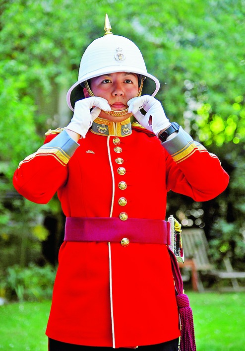 First female officer leads Changing of the Guard - Telegraph India