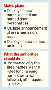 Stations to switch name tracks - Telegraph India