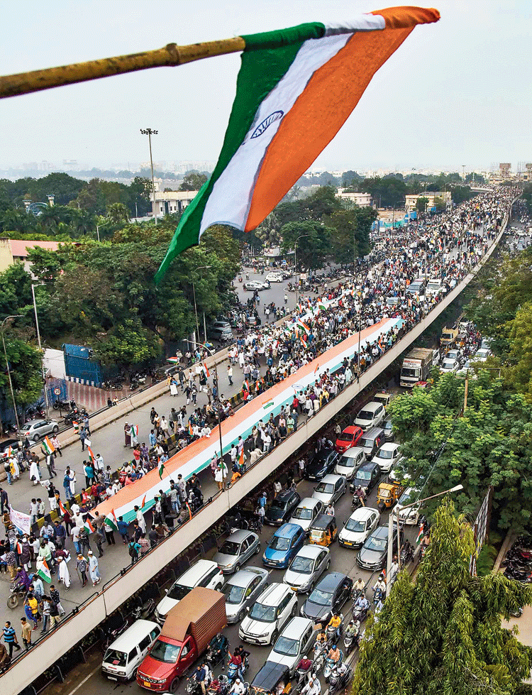 Different colours of protest across India - Telegraph India