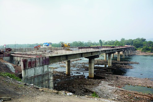 Bridge races ahead of road - Telegraph India
