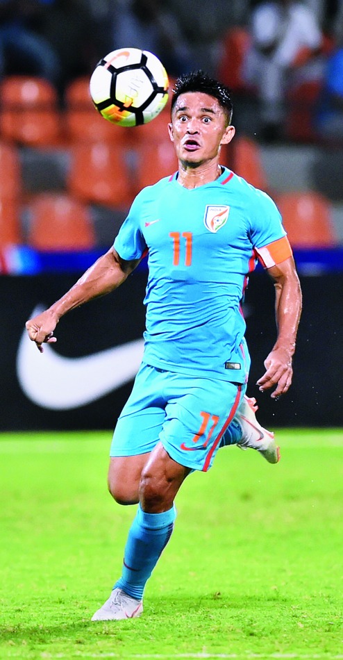 Chetri nets hat-trick as India begin with a bang - Telegraph India
