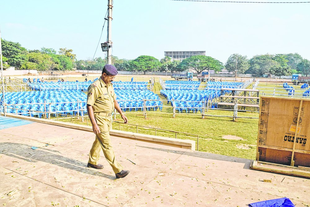 Stage set for Shah rally - Telegraph India