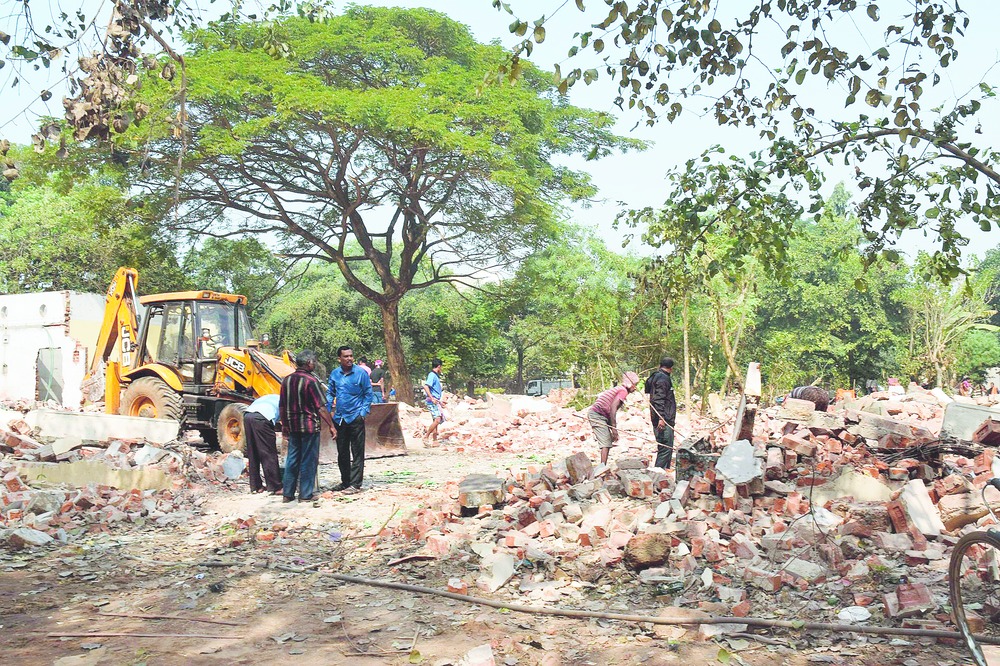 Building Razed For Mega Project Telegraph India building-razed-for-mega-project-telegraph-india