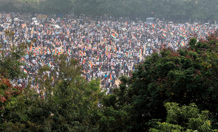 Different colours of protest across India - Telegraph India