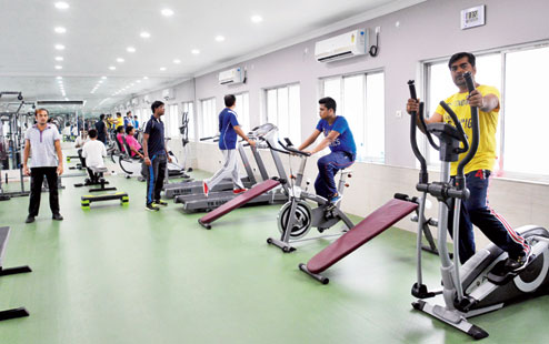 Gym at BD Market - Telegraph India