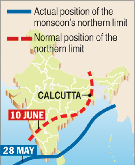 Monsoon picks up steam - Telegraph India