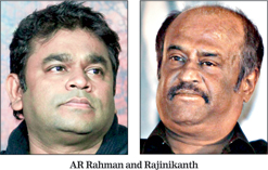 Rahman vocal, Rajni silent - Telegraph India